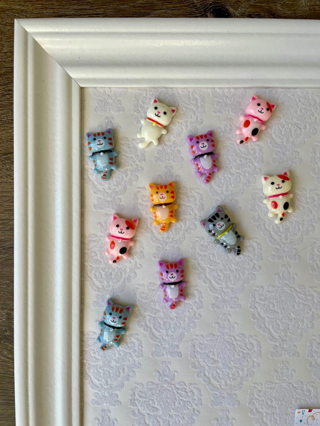Silly Cats Push Pins Thumbtacks Set of 6 | Kawaii | Memo Bulletin Cork ...