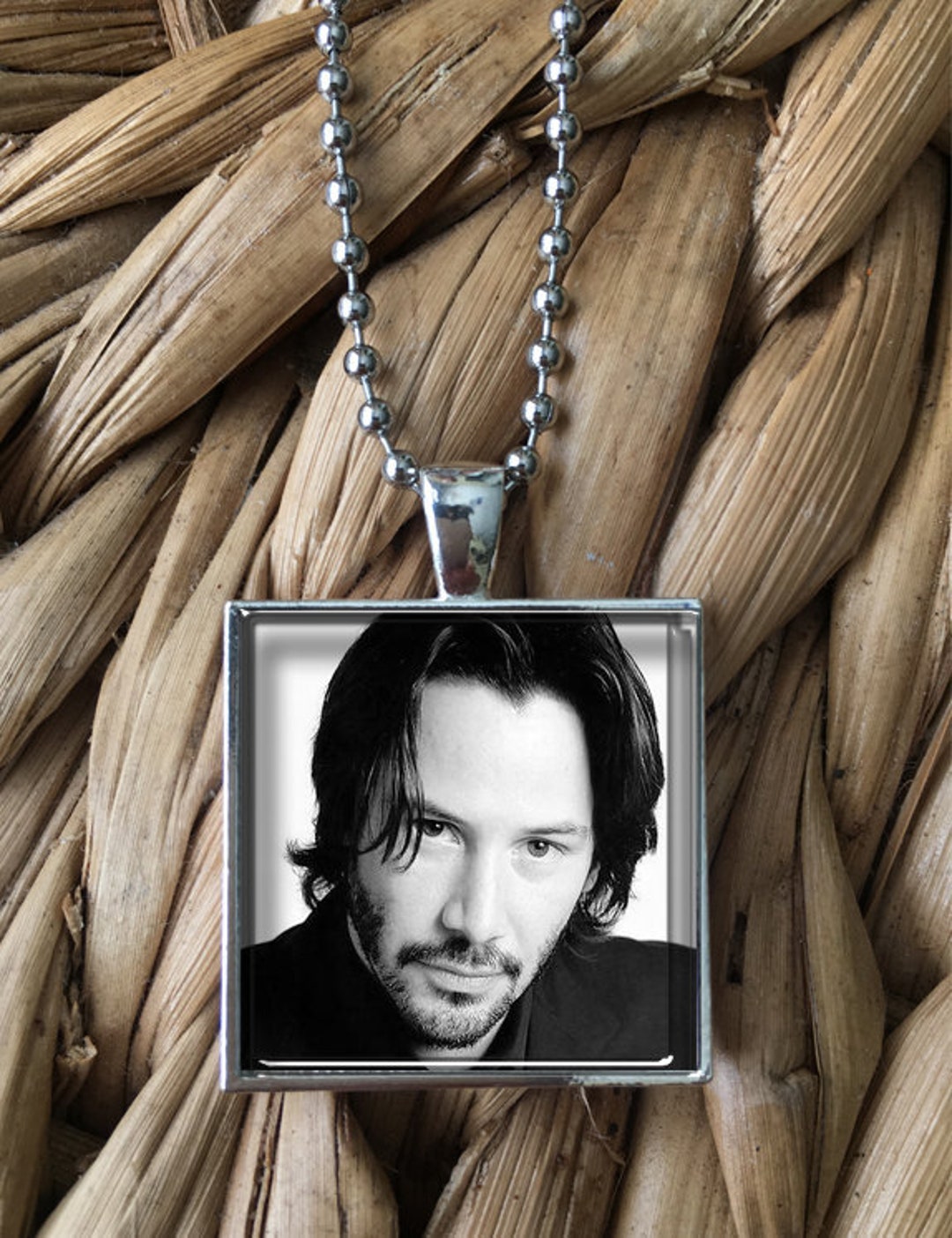 Keanu Reeves Portrait Photo Glass Pendant Necklace - Etsy