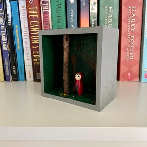 Little Red Riding Hood Miniature Scene 3D Original Art - Etsy