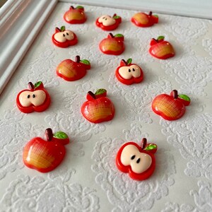 Red Apple Design Push Pins Set | Decorative Thumbtacks | Memo Cork ...