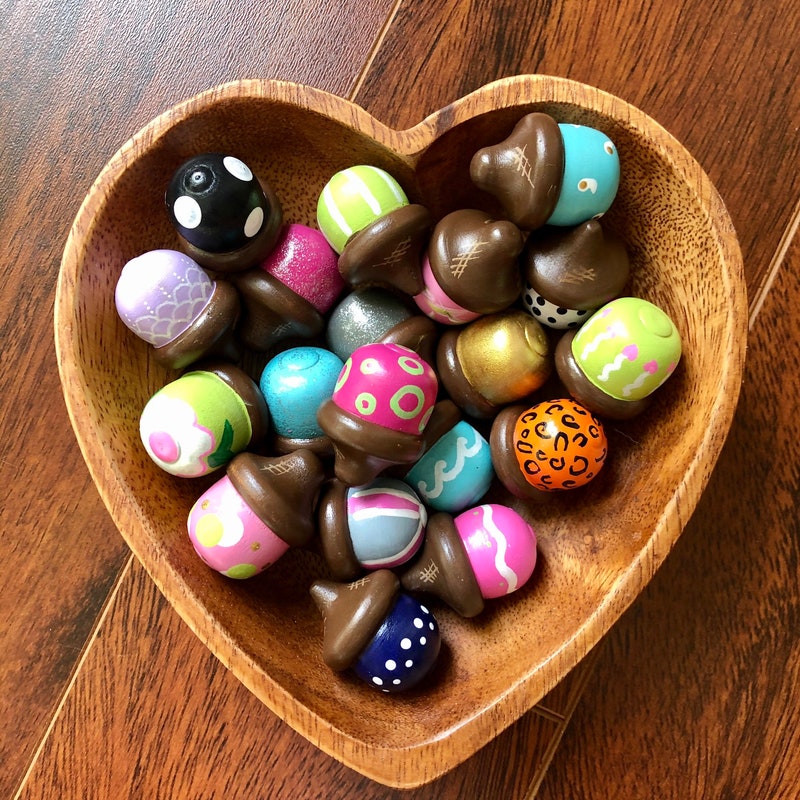 Colorful Acorns - Etsy