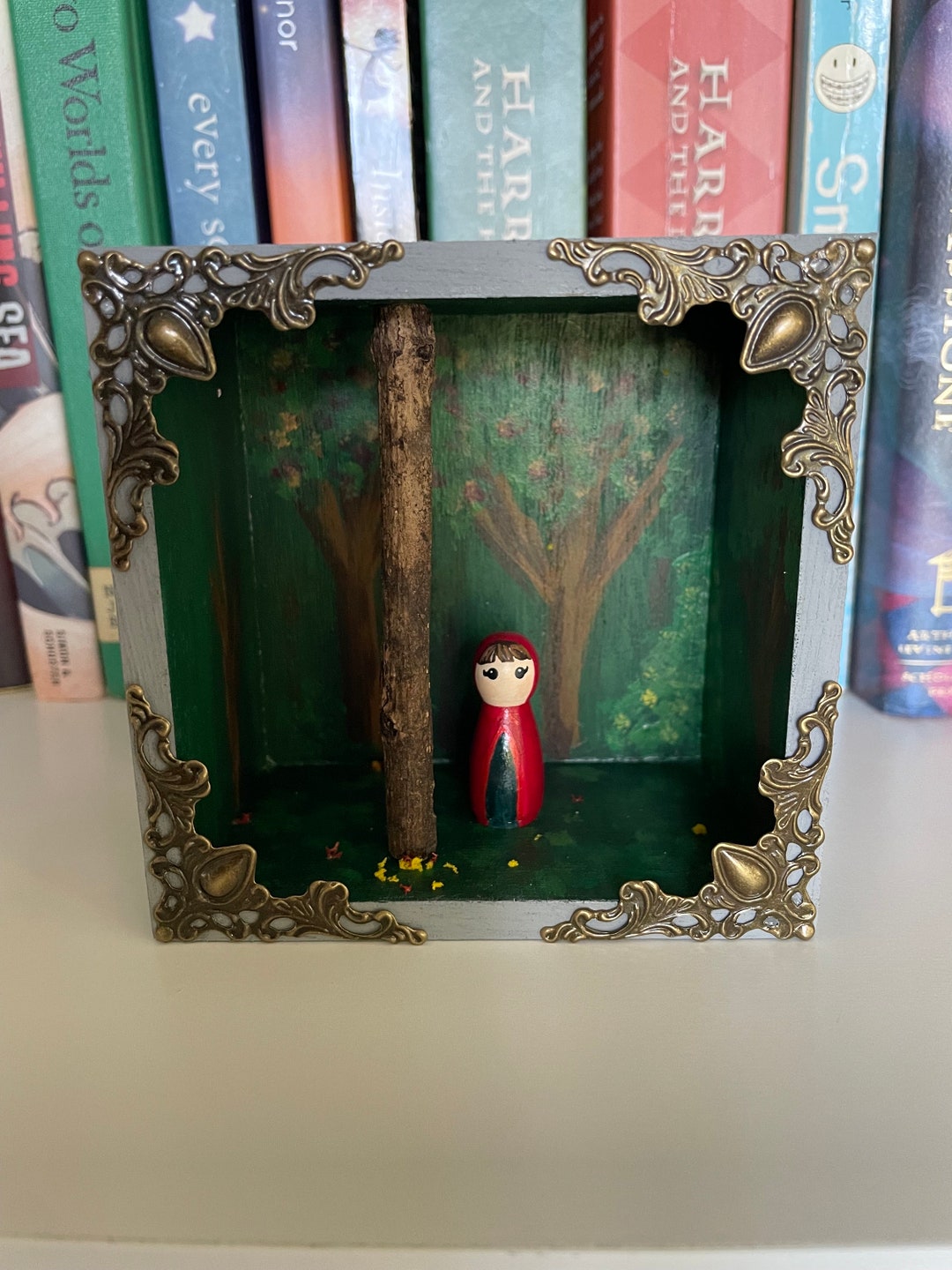 Little Red Riding Hood Miniature Scene 3D Original Art * Children's ...