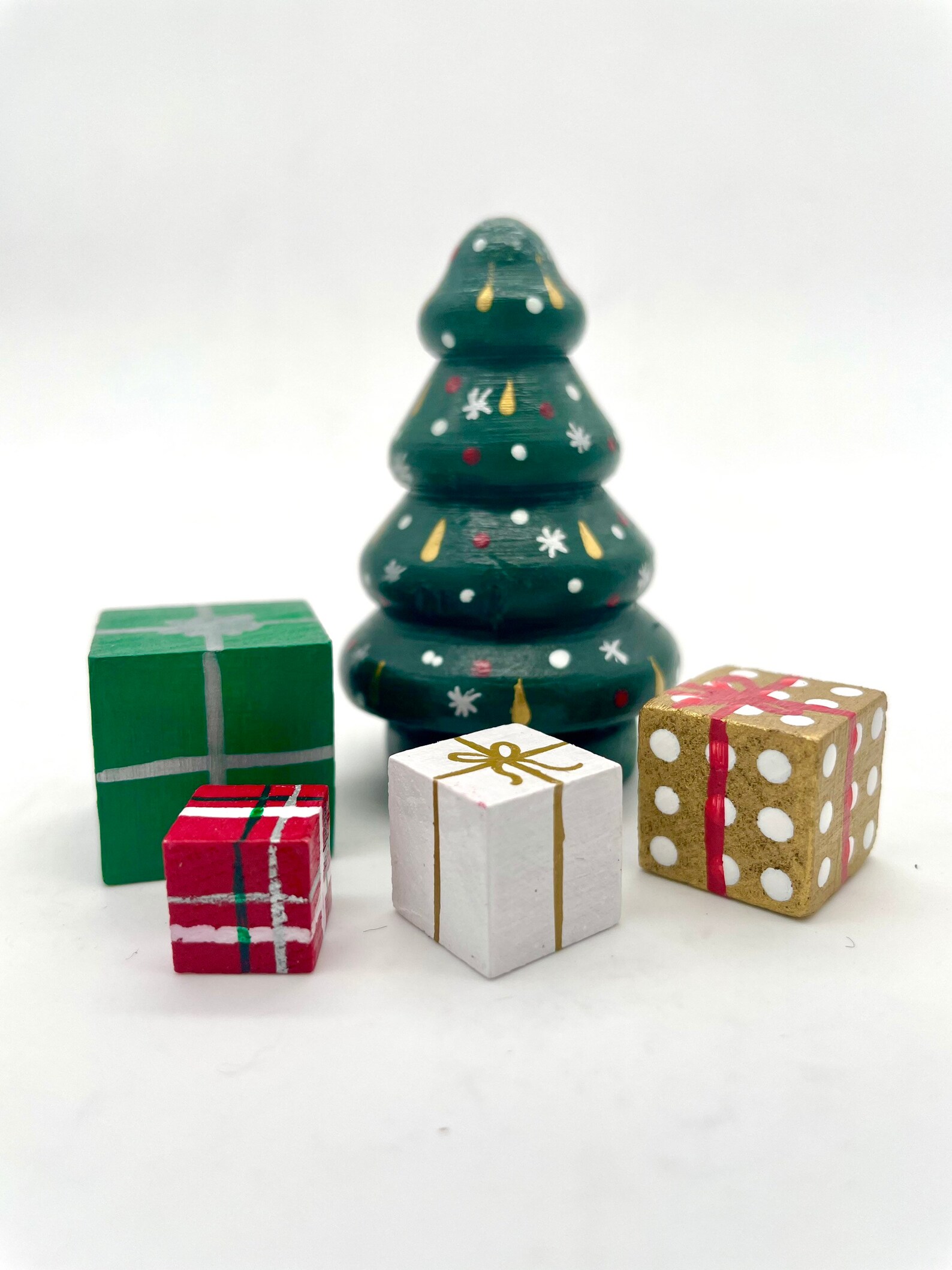Christmas Play Set | Hand Painted Wooden Toy Figures | Set of 10 ...