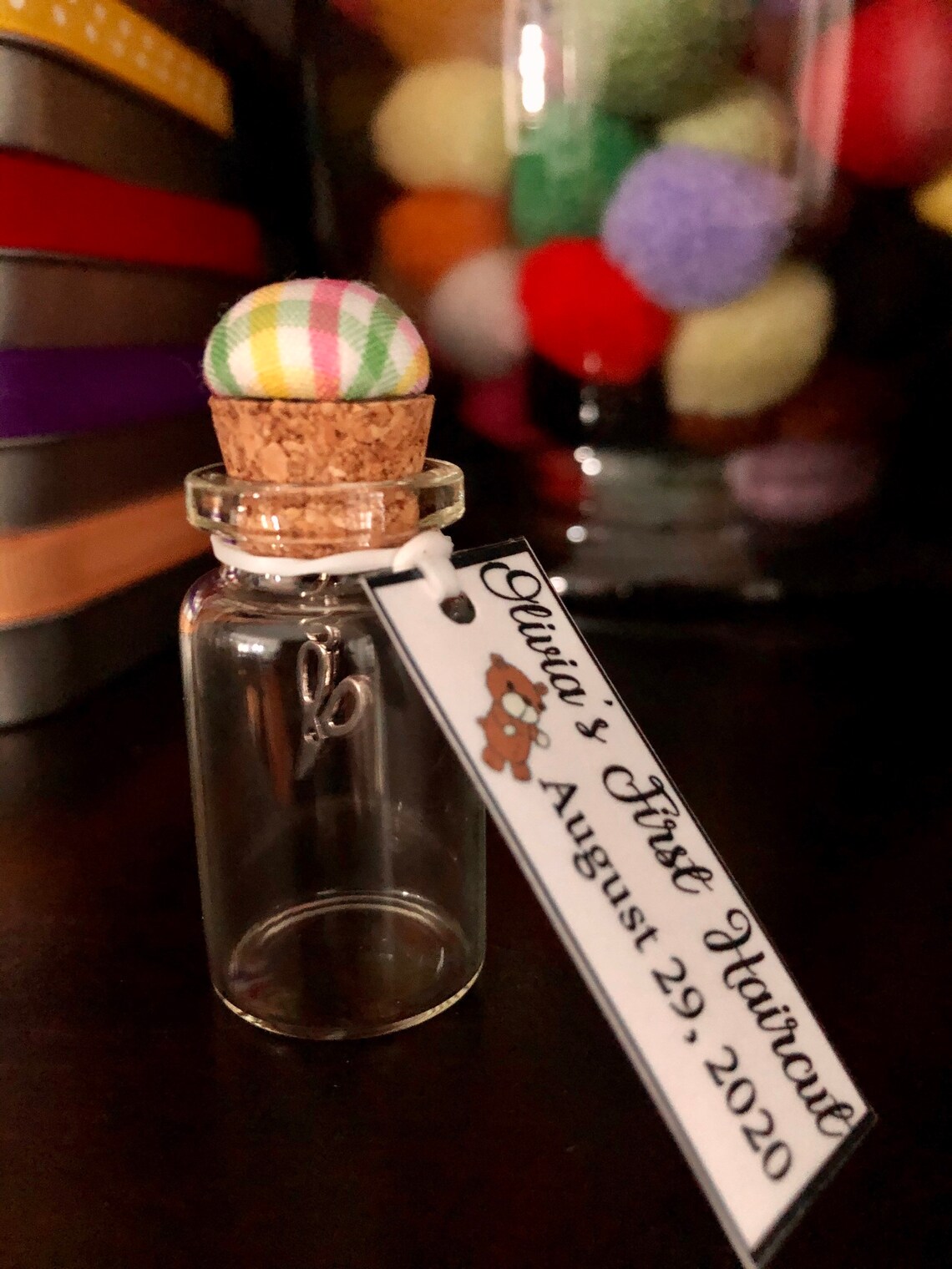 Baby's First Haircut Keepsake Bottle Curl Keeper | Etsy