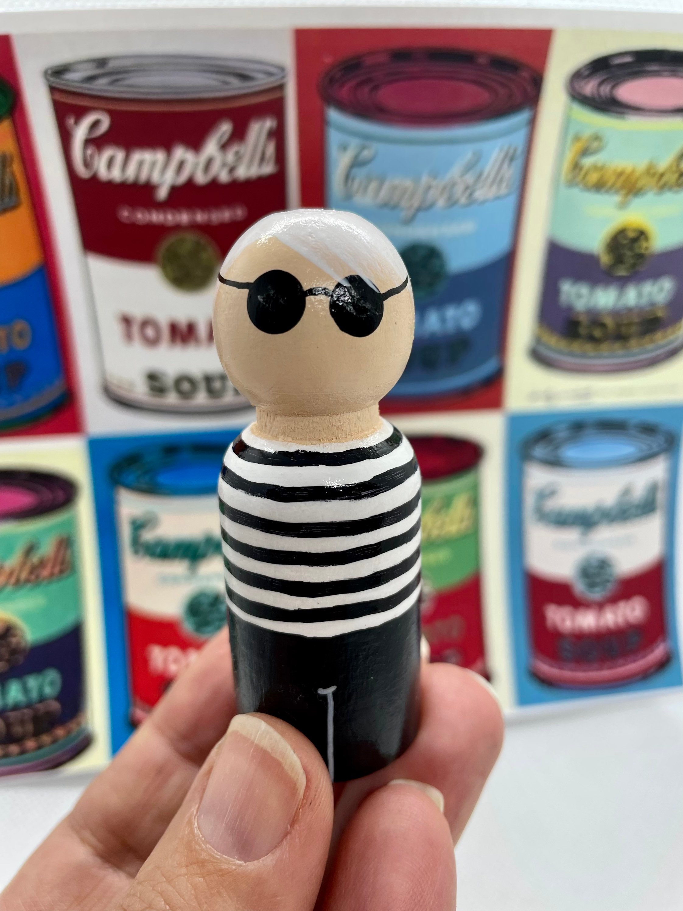 Iconic Artists Peg Dolls | Kahlo Pollock Warhol Kusama Dali | Art ...
