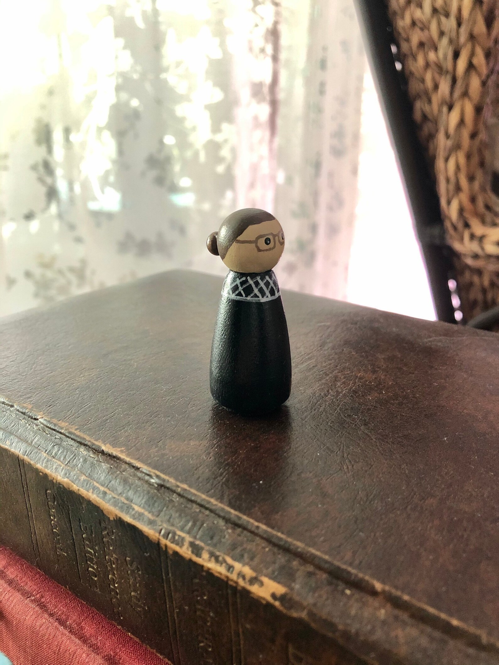 RBG Ruth Bader Ginsburg Peg Doll or Ornament Influential Women in ...