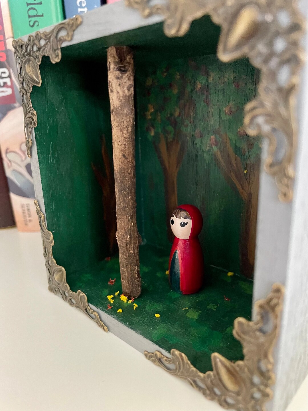 Little Red Riding Hood Miniature Scene 3D Original Art Children's ...