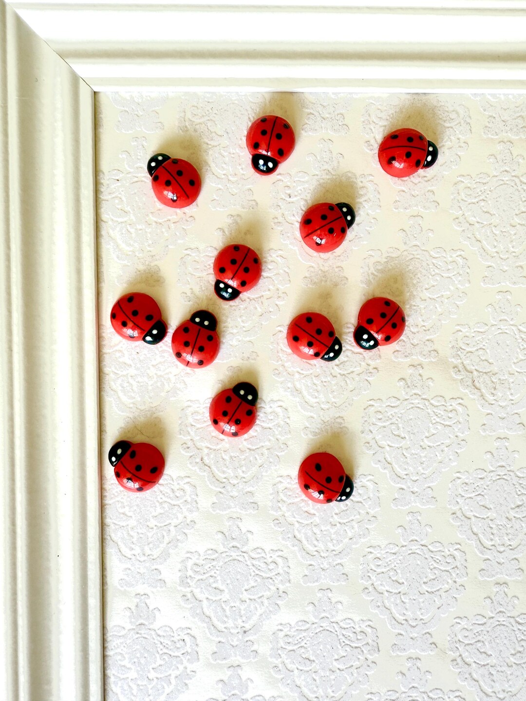 Big Red Ladybug Design Push Pins Set of 8 | Decorative Thumbtacks ...