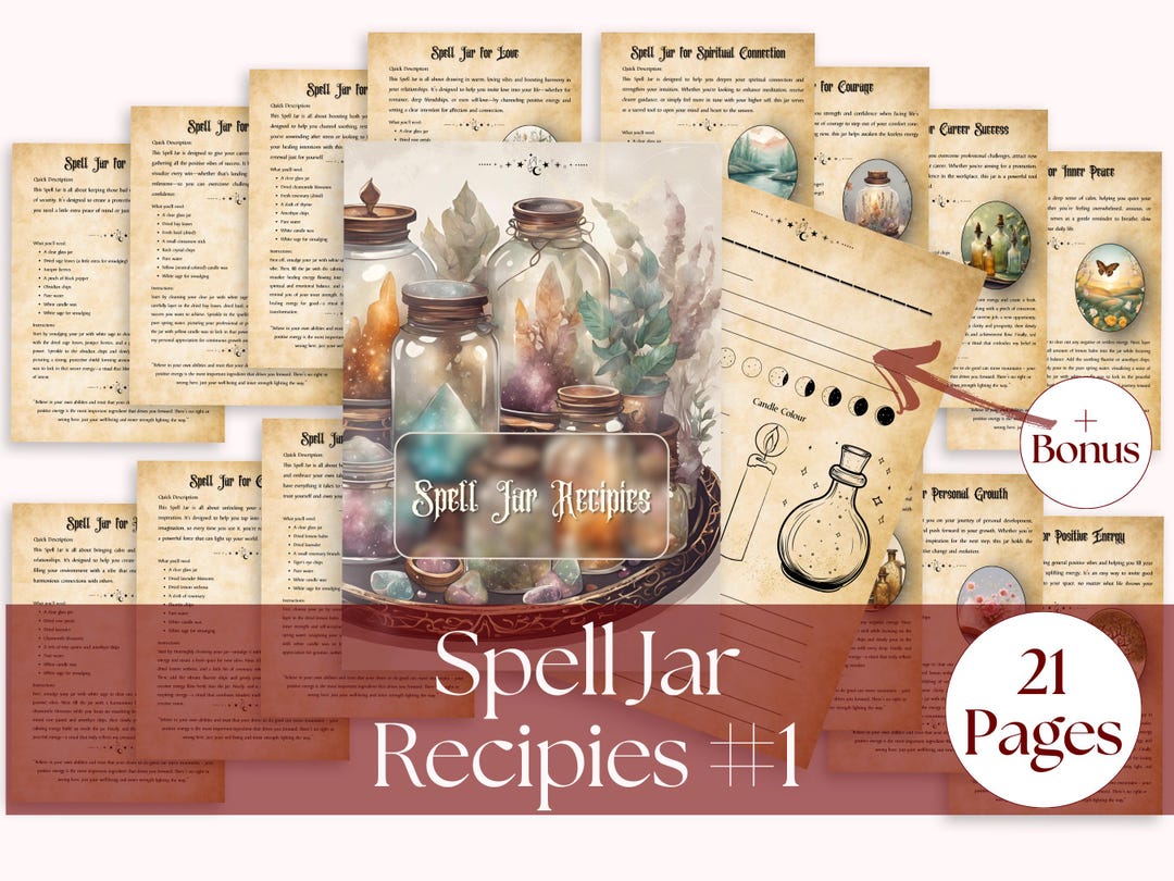 Spell Jar #1 – 20 DIY Magic Recipes for Rituals & Manifestation | Step ...