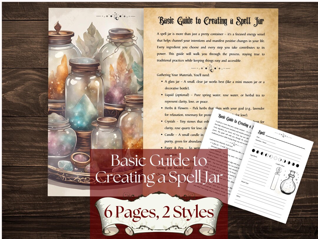 Spell Jar Guide – DIY Magic Bottle, Witchcraft Ritual, Manifestation ...