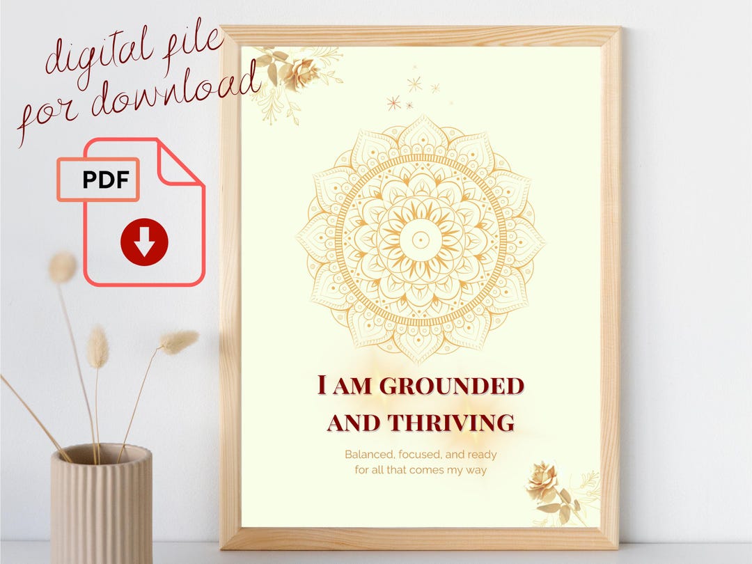Instant Download Minimalist Digital Posters & Wall Art Affirmations ...