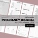 Printable Pregnancy Journal | A4 & A5 PDF | Instant Digital Download - Etsy