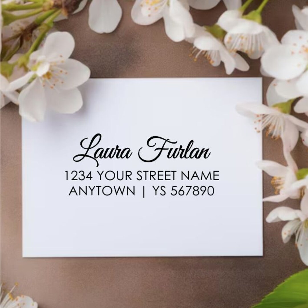 Custom Return Address - Personalized Stamps 9/16" X 1 1/2" - 904 Stamps ...