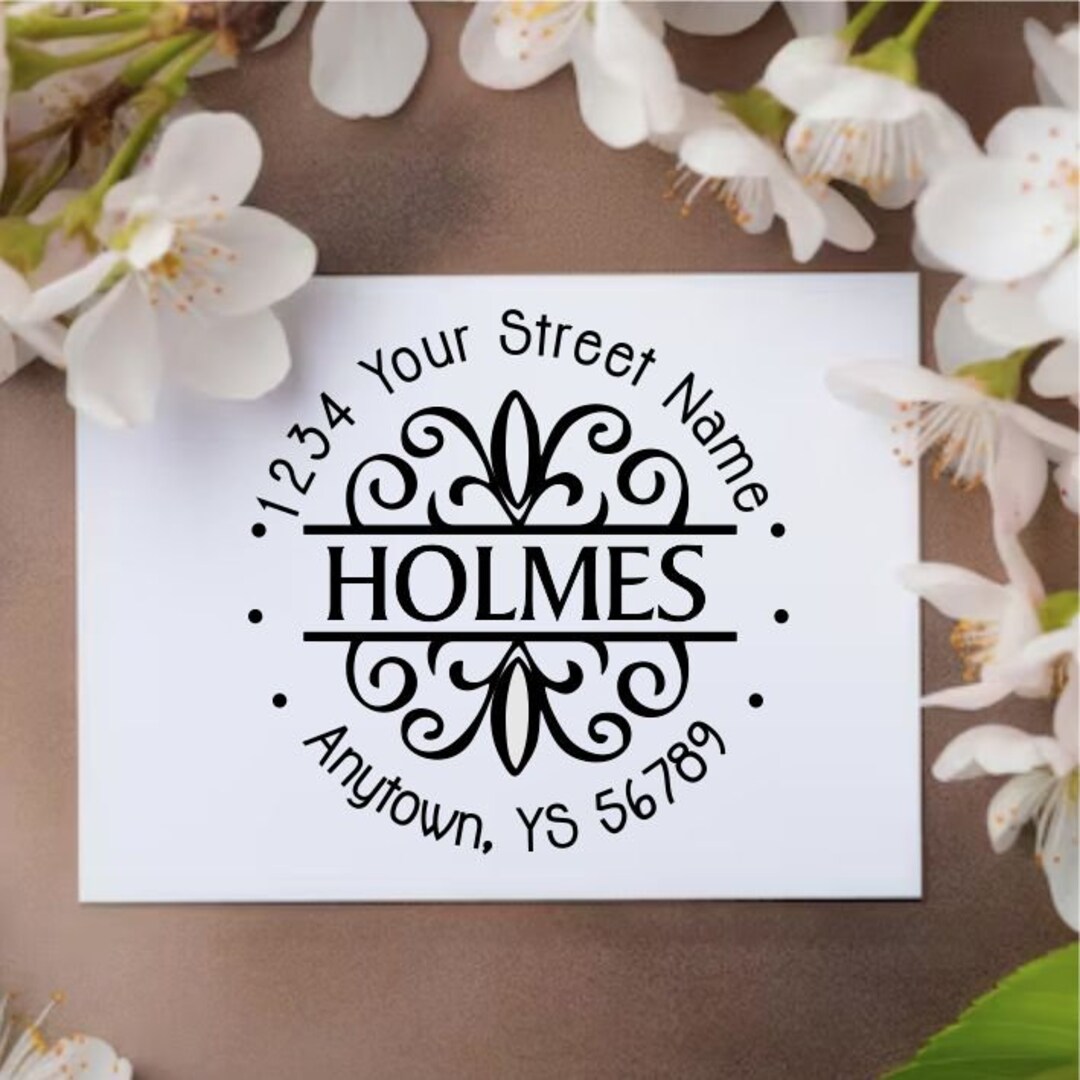 Personalized Round Address Stamps - Custom Stamp - 904 Stamps - Etsy