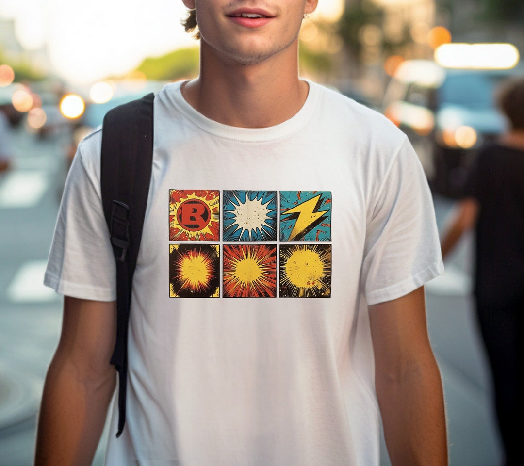 Pop Art Comic T-shirt – Retro Explosion Graphic Tee - Etsy