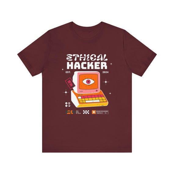 Ethical Hacker Shirt, Cool Cybersecurity Graphic Tee for Ethical ...