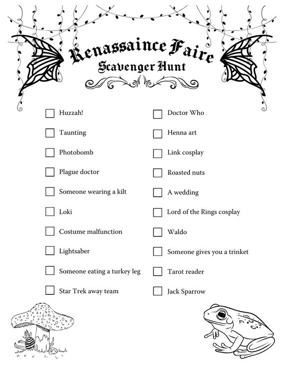 Renaissance Scavenger Hunt Imma Drop More Details Tomorrow Night