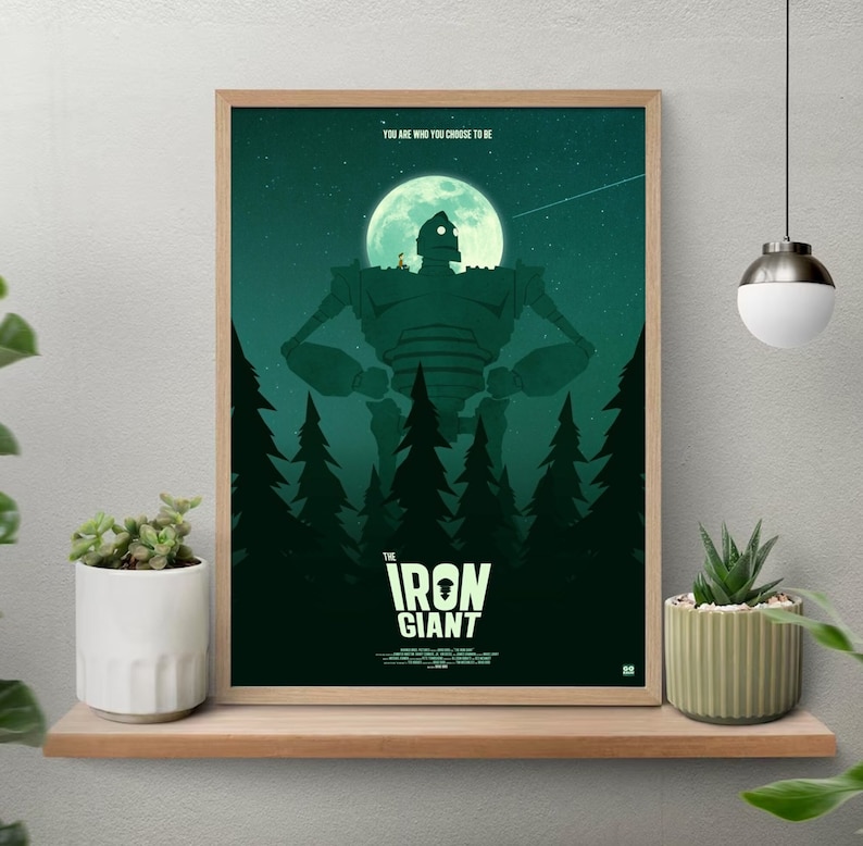 The Iron Giant Poster Iron Giant Animated Adventure Movie Painting Art ...