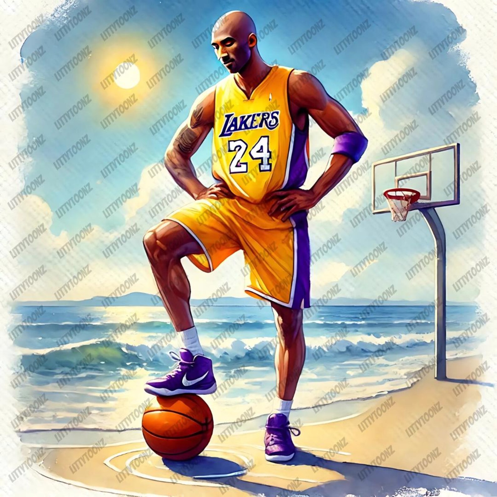 Kobe Bryant Black Mamba Art Paintings - Etsy