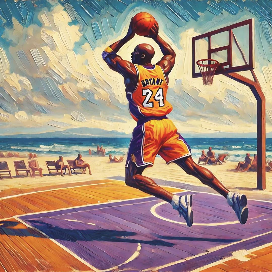 Kobe Bryant Oil Paintings - Etsy