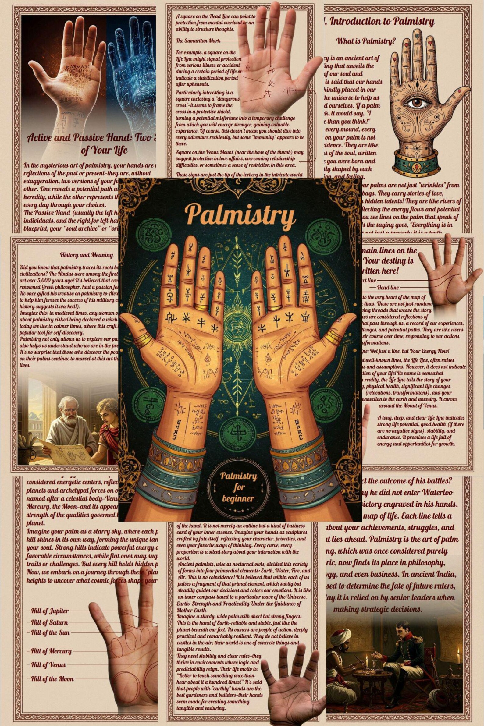 Beginner Palm Reading Book | Digital Palmistry Guide | Occult Ebook - Etsy