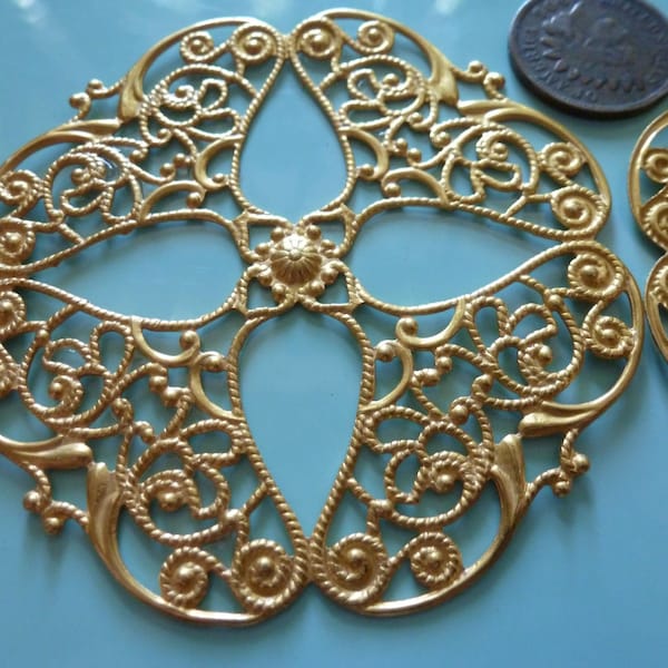 Matte Gold Filigree - Etsy