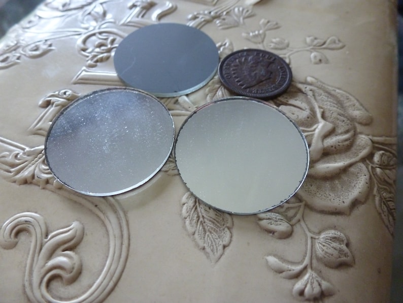 MIRROR MIRROR... 4 Light Weight SQUARE Mirrors 25mm X 1mm | Etsy