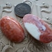 1 Mottled Peach Orange Glass Subtle UV Domed 31 X17 X 6mm Thick Cabs ...