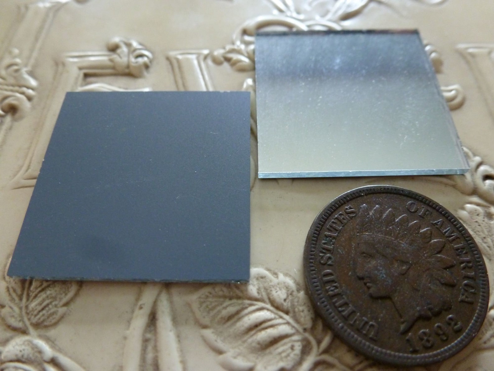 MIRROR MIRROR... 4 Light Weight SQUARE Mirrors 25mm X 1mm | Etsy