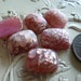 2 Vintage Old School Pink Mottled German Art Glass Stones, Cabs, 16 X ...