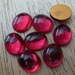8 Vintage Tubby Ruby Red 12 X 10mm Cab Cabochon C29 - Etsy