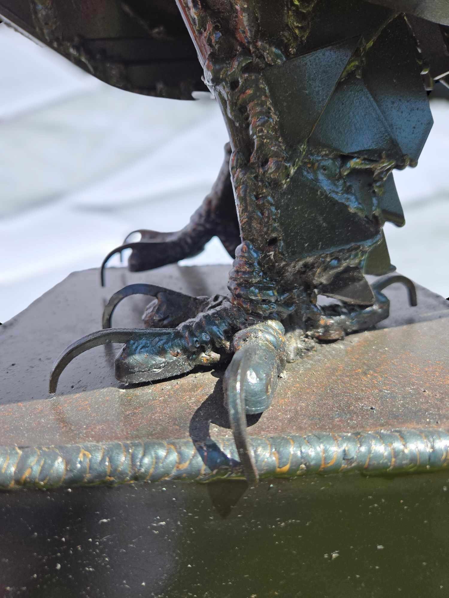 Handcrafted Metal Welded Eagle Sculpture - Etsy