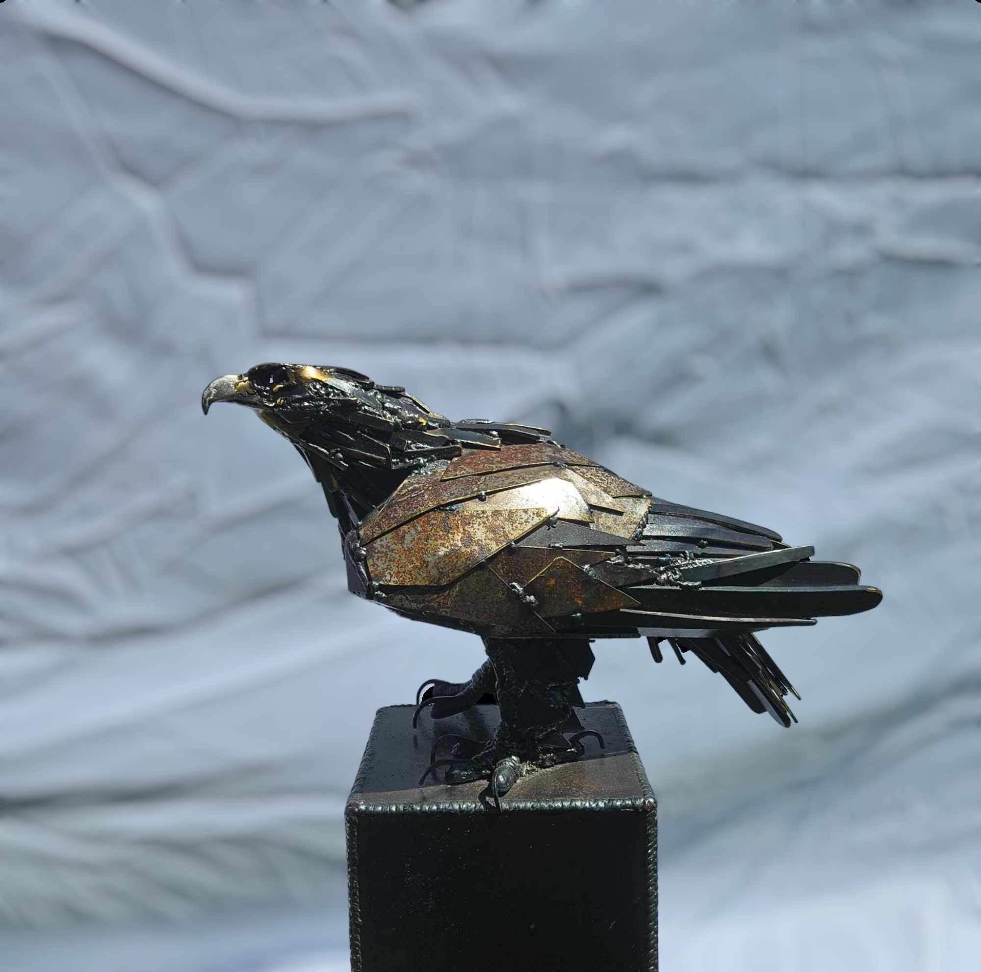 Handcrafted Metal Welded Eagle Sculpture - Etsy