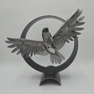 Handcrafted Welded Scrap Metal Bird in Flight - Etsy