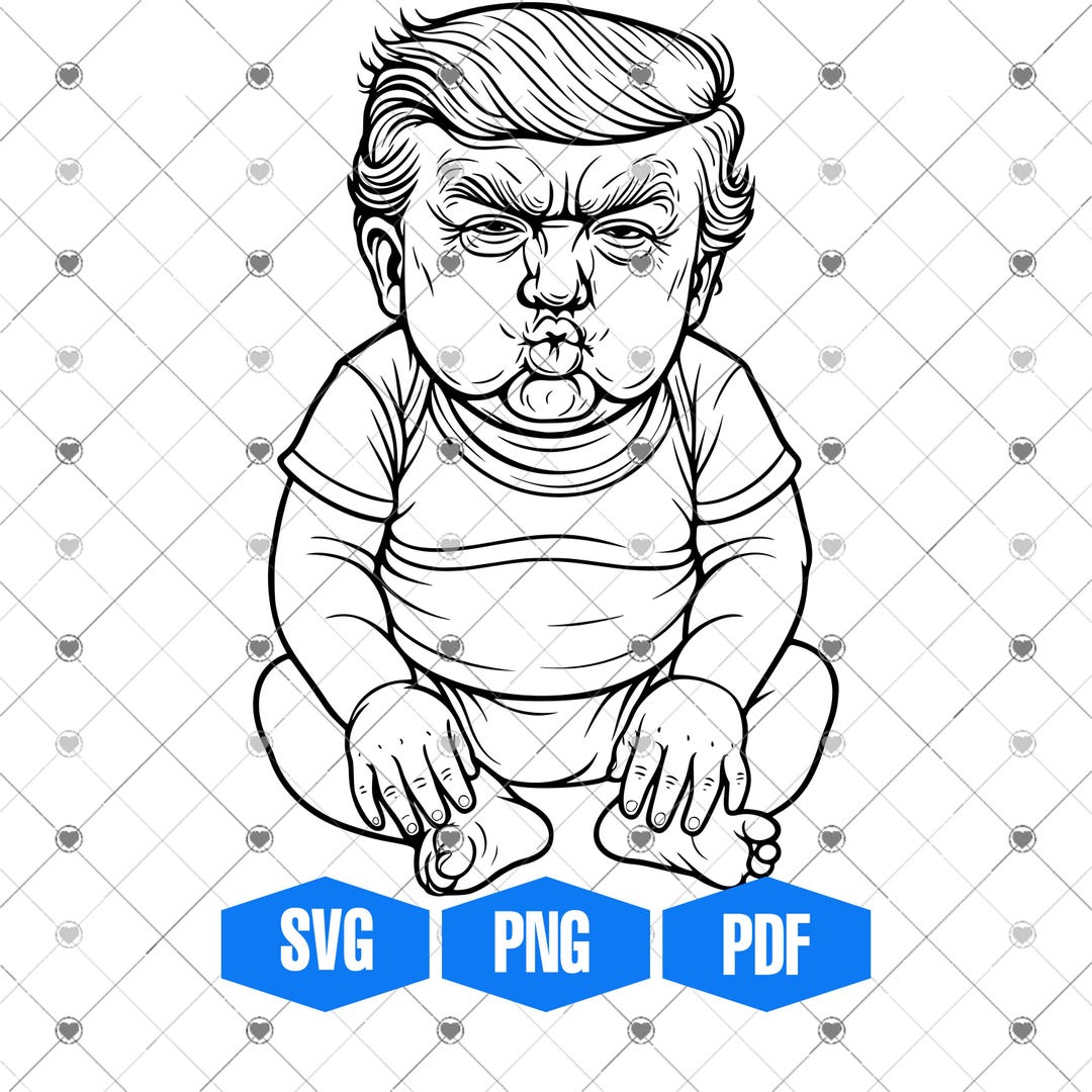 Baby Trump SVG | TACO Trump Clipart (digital Download) - Etsy