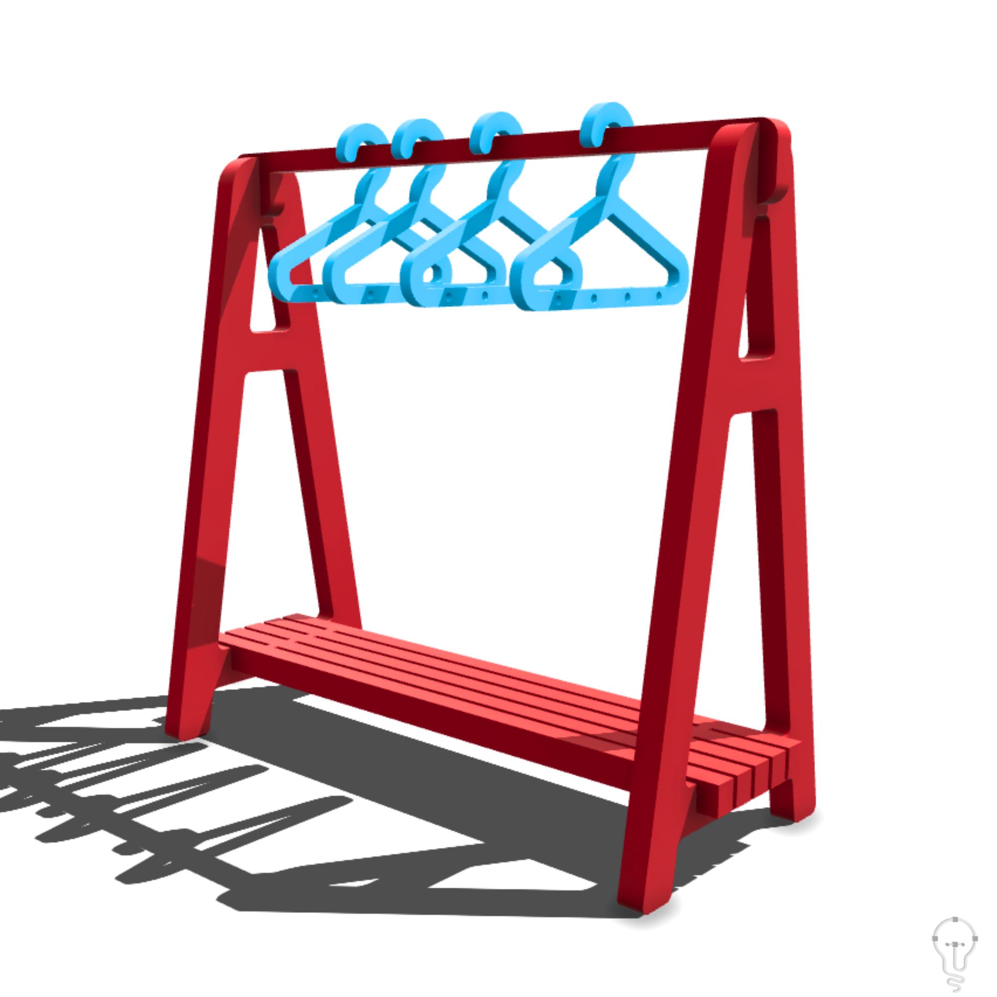 3D Print Earring Holder | STL Files Jewelry Organizer | Wardrobe Coat ...