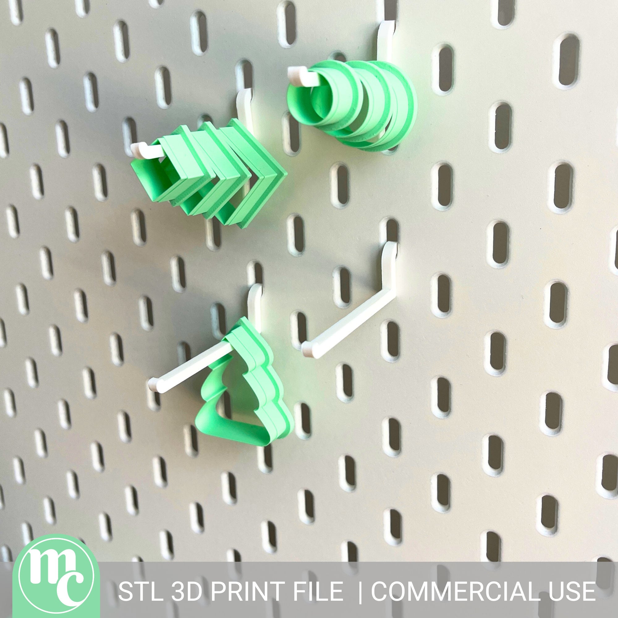 Pegboard Hanger for Cutters Digital Peg Hook for Ikea SKÅDIS Pegboard ...