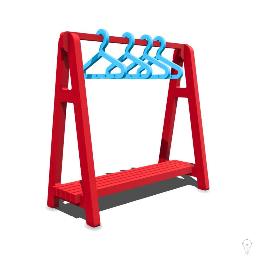 3D Print Earring Holder STL Files Jewelry Organizer Wardrobe Coat ...