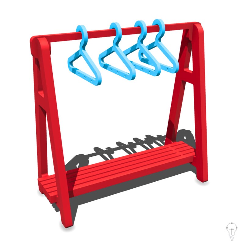 3D Print Earring Holder | STL Files Jewelry Organizer | Wardrobe Coat ...