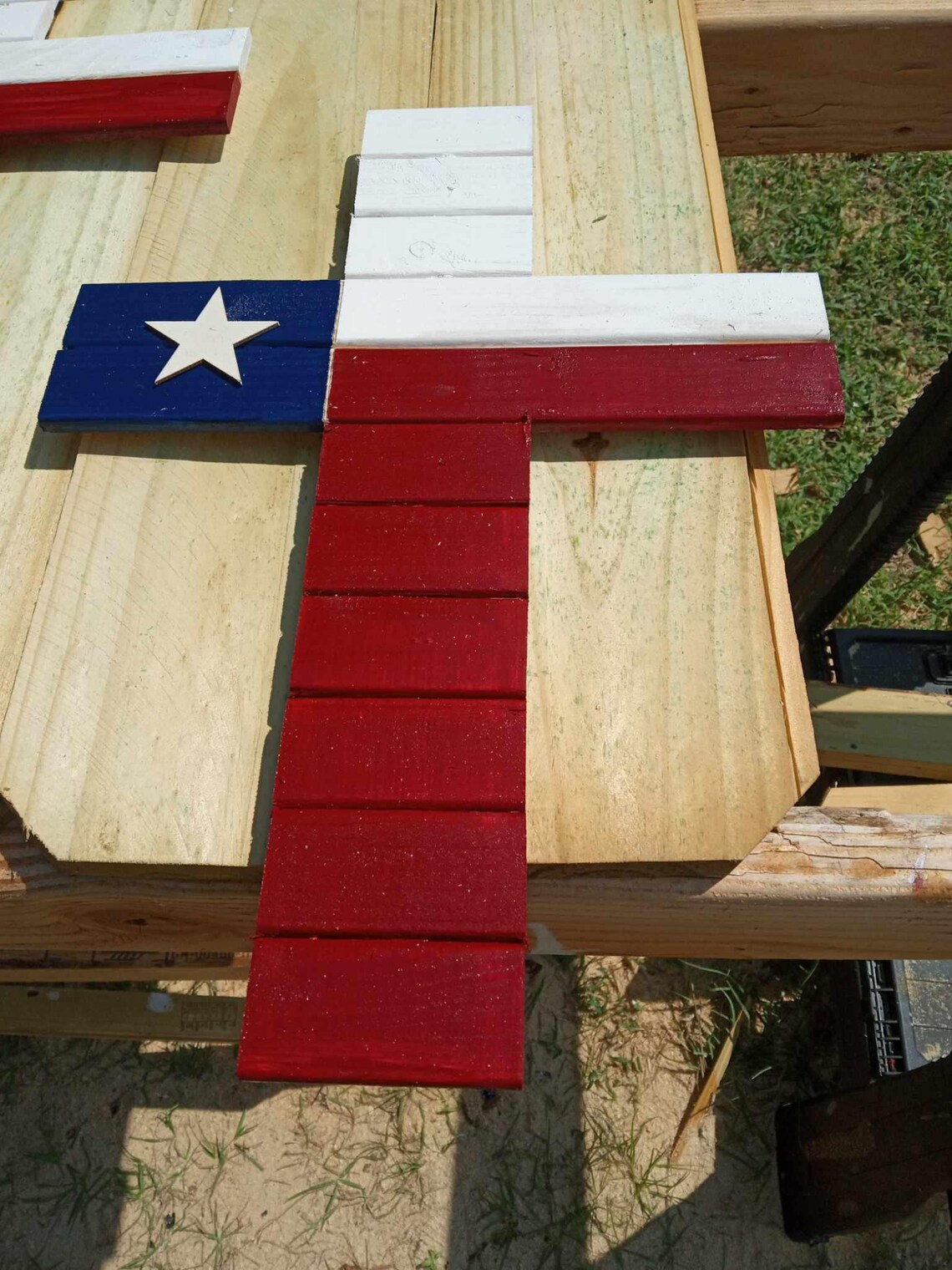 Texas Flag Wooden Cross - Etsy