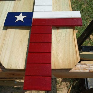 Texas Flag Wooden Cross - Etsy