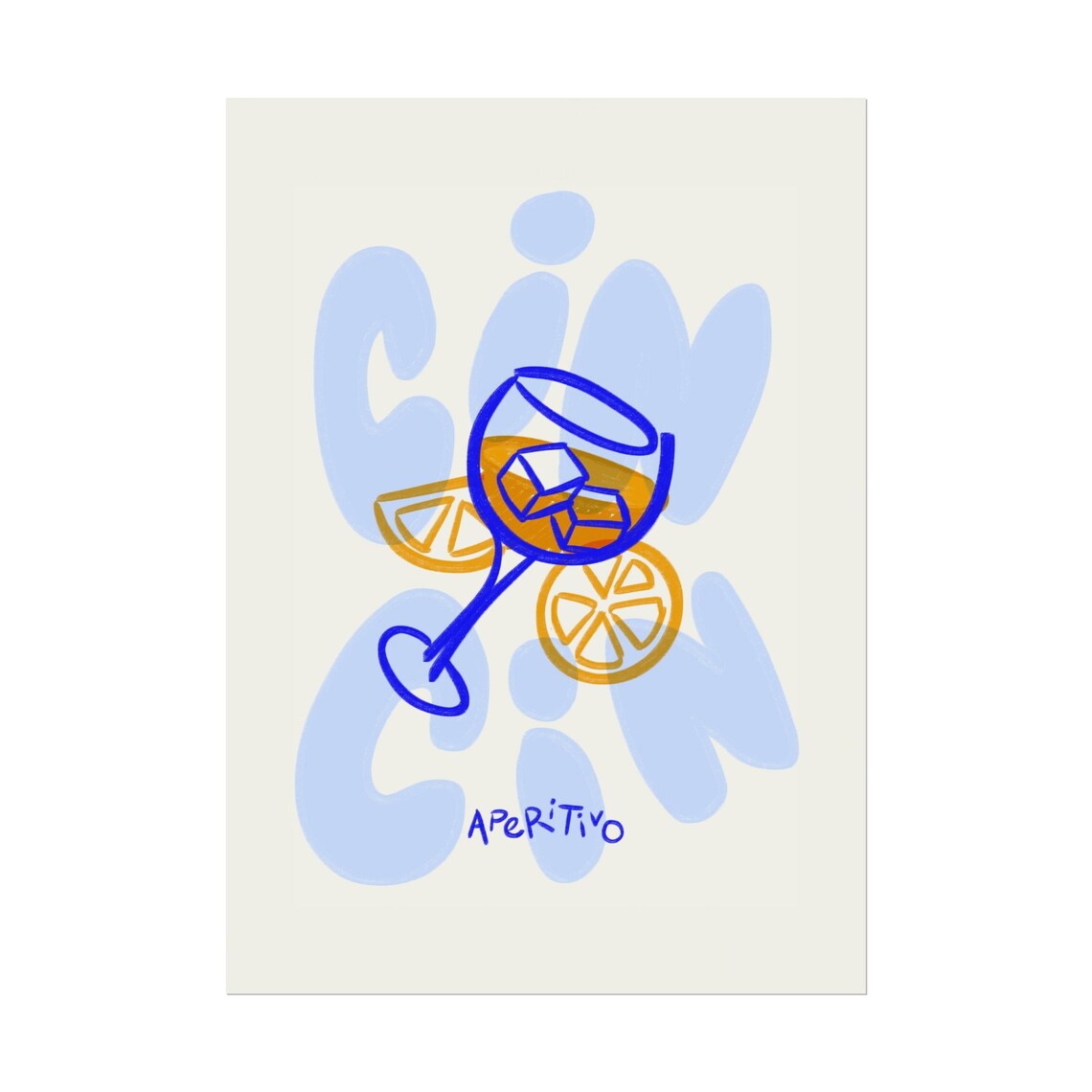 Aperitivo Art Print Fine Art Print Abstract Cocktail Wall Art Decor ...