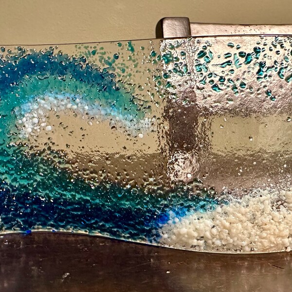 Fused Glass Beach Scene - Etsy