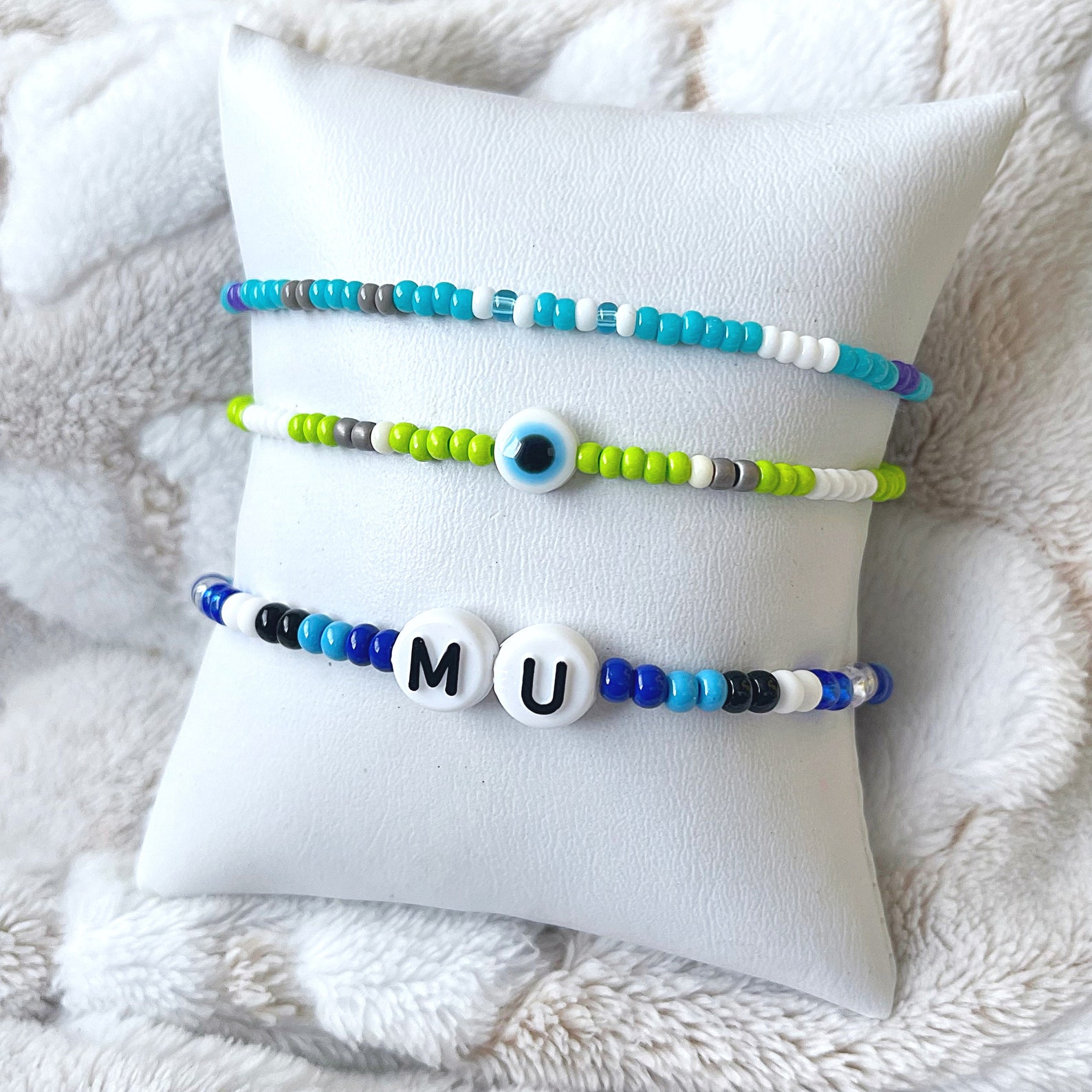 Monsters Inc. Beaded Bracelet Set Stretch Bracelets Tiny - Etsy