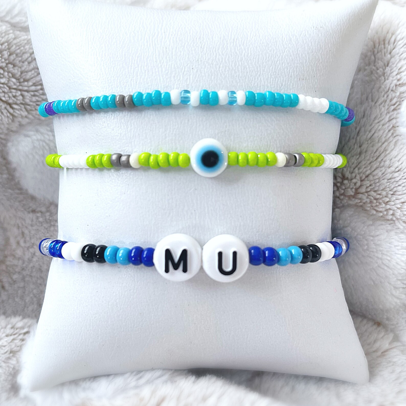 Monsters Inc. Beaded Bracelet Set Stretch Bracelets Tiny - Etsy