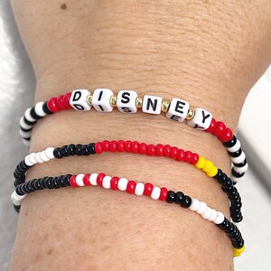 DISNEY Individual Beaded Bracelet | Stretch Bracelet | Stackable ...