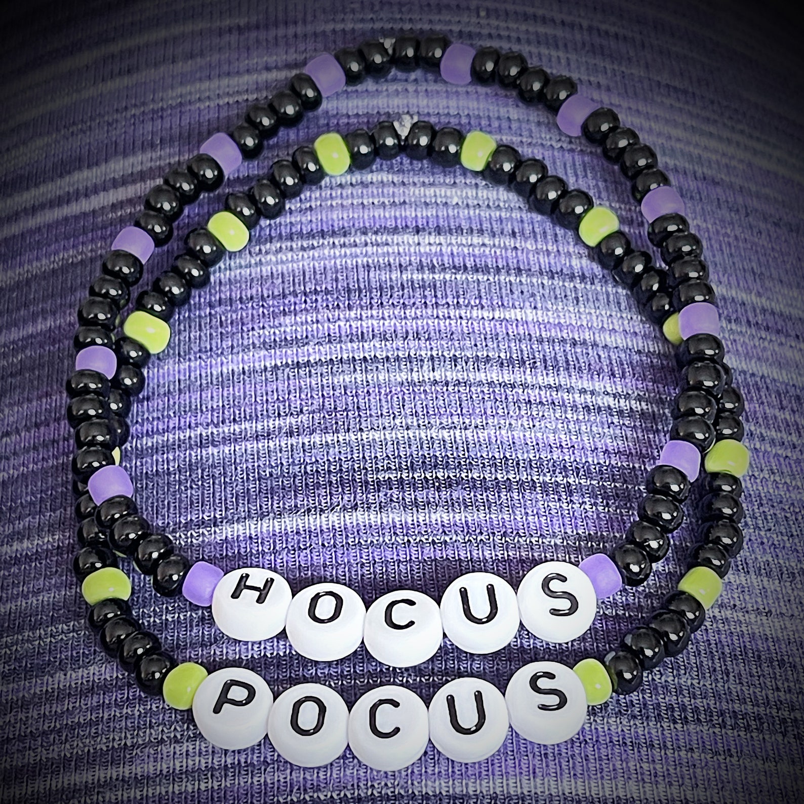 Hocus Pocus Halloween Disney Inspired Beaded Bracelet Set - Etsy