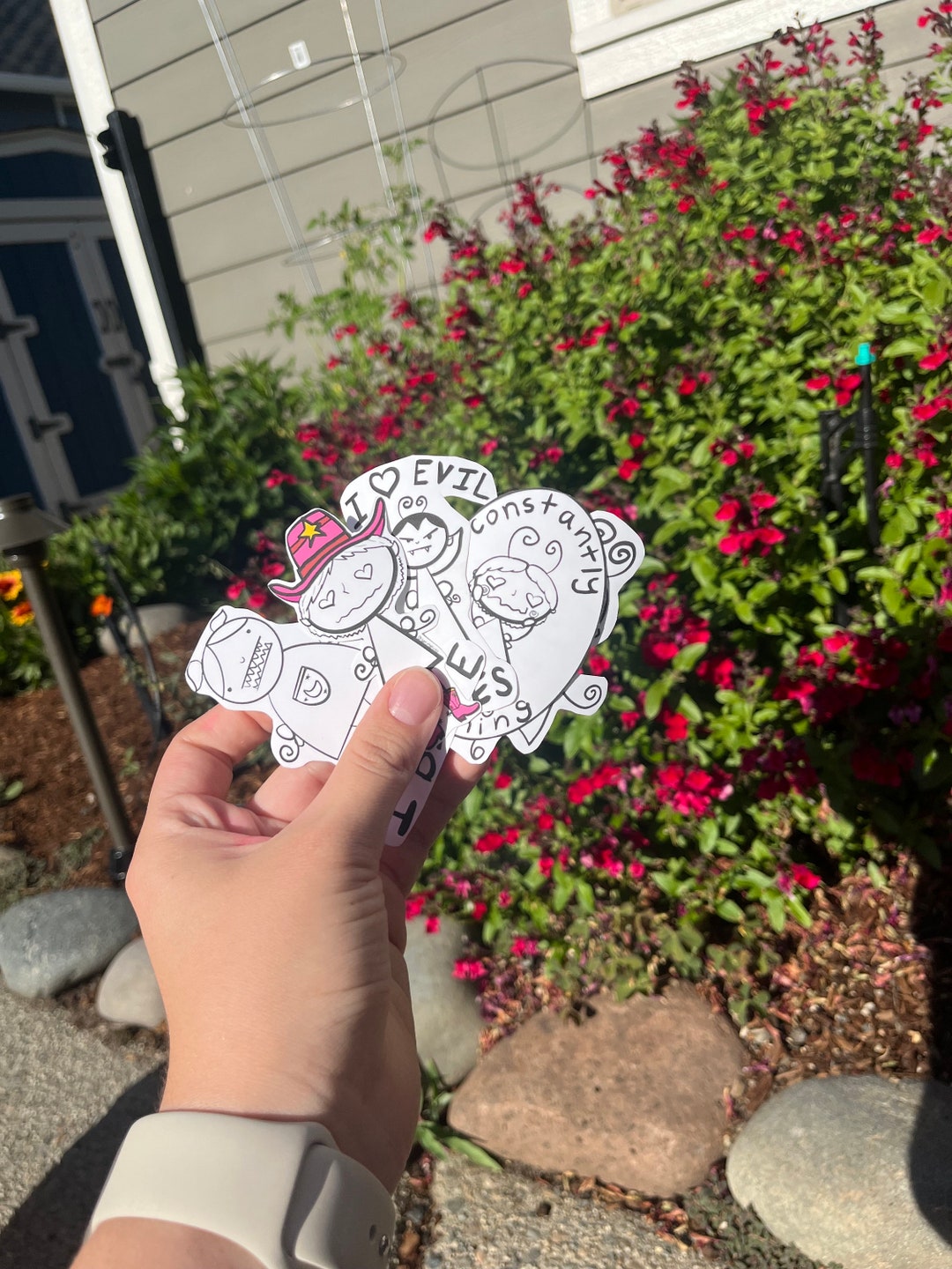 Goofy Guys Springkle Sticker 5 Sticker Pack | Hand-drawn Vinyl Stickers, Waterproof, Sticker ...