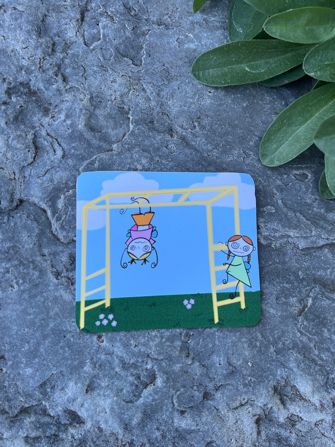 Hanging Out Pixie Sticker, Fairy Sticker, Vinyl Sticker, Dye Cut ...