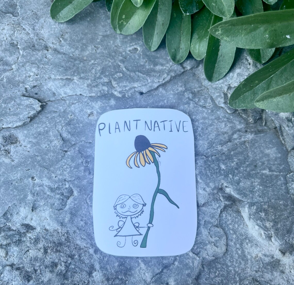 Plant Native Pixie Sticker, Fairy Sticker, Vinyl Sticker, Semi ...